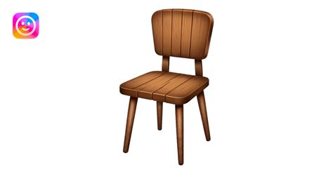 Wooden Chair With Only Three Legs Emoji Ai Emoji Generator