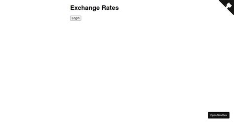 Exchange Rates React Codesandbox