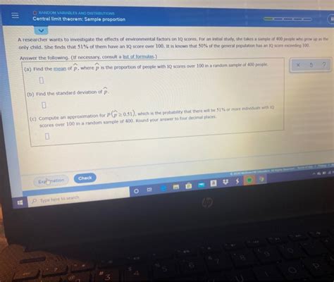 Solved O Random Variables And Distributions Central Limit
