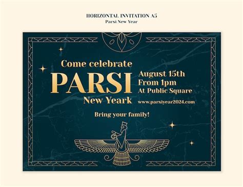 Premium PSD Parsi New Year Celebration Template
