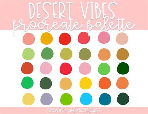 Procreate Desert Vibes Color Palette Fall Color Palette Procreate Colors Procreate Palette