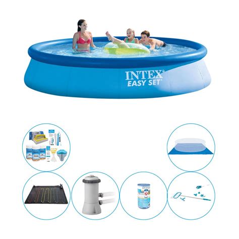 Intex Easy Set Ronde 396x84 Cm 7 Pièces Set De Piscine Leroy Merlin