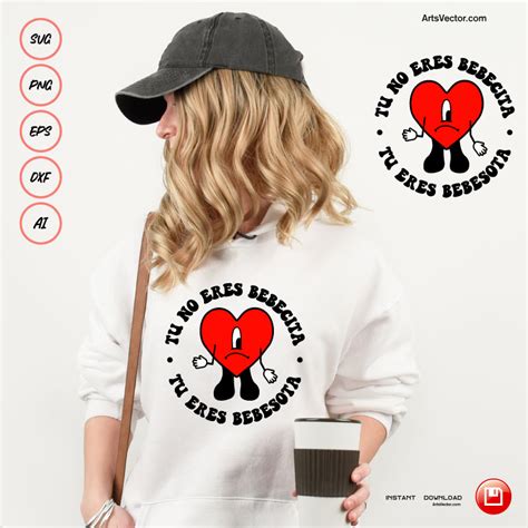 Tu No Eres Bebecita Un Verano Heart SVG PNG EPS DXF AI Arts Vector