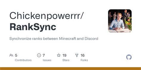 Github Chickenpowerrr Ranksync Synchronize Ranks Between Minecraft And Discord
