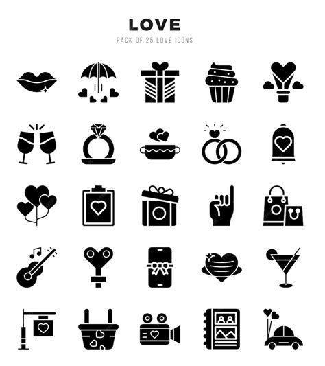 Premium Vector Love Icon Pack For Your Website Mobile Presentation And Logo Design