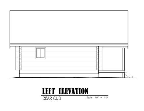 The Bear Cub Plans True Log Cabin
