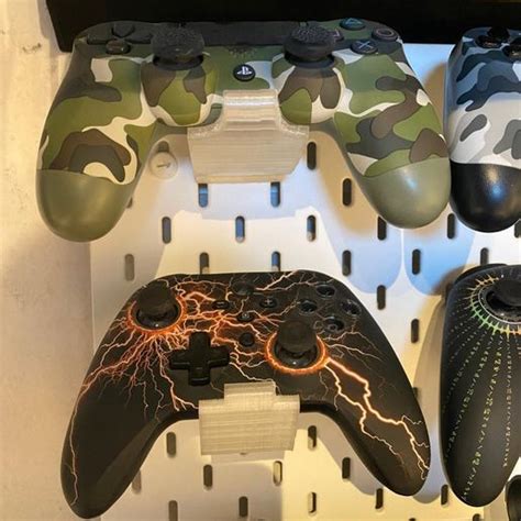 🎮 Ps4 And Switch Xbox Controller Holder For Perforated Walls・free Stl