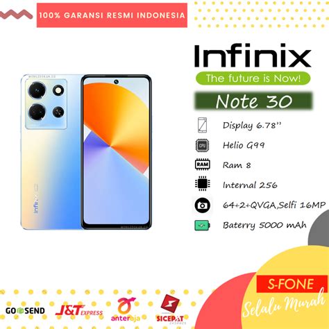 Jual Infinix Note 30 8 256 Gb Garansi Resmi Shopee Indonesia