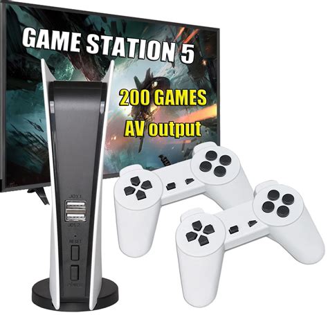GS Game Station Console TV Video Game Consola AV Output USB Wired Controller Retro Games