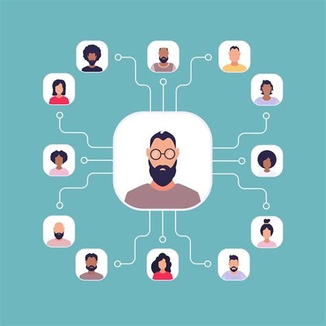 Premium Vector Scheme Of Subordination Of People Previous Illustration