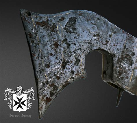 5th To 10th Century Gold Inlaid Frankish Francisca Axe