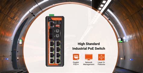 Industrial Poe Network Switch With Optical Fiber Bypass Managed Switch