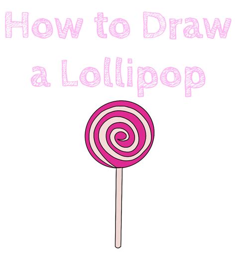 How To Draw A Lollipop How To Draw Easy
