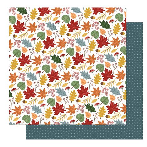 Autumn Greetings Collection Leaves Are Falling 12 X 12 Double Sided