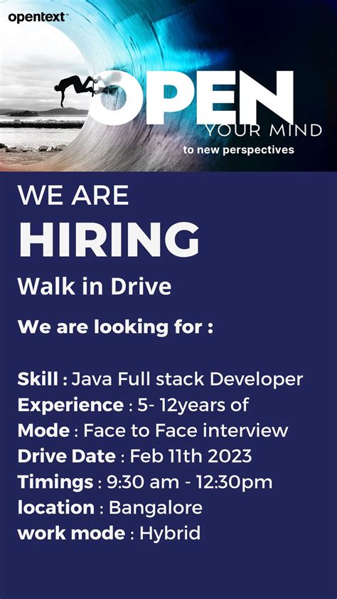 Yashaswini H On Linkedin Opentext Hiring Javafullstackdevelopers