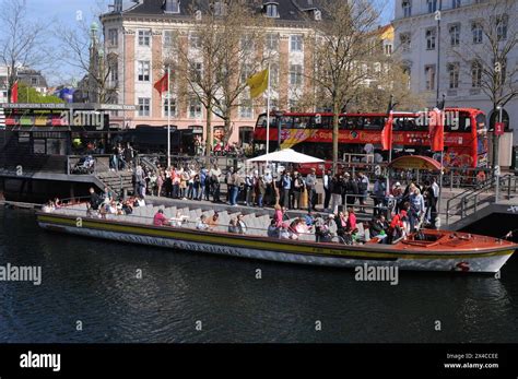 Copenhagen Denmark 02 May 2024 Hop On Hop Off Bus Sightseeing An D