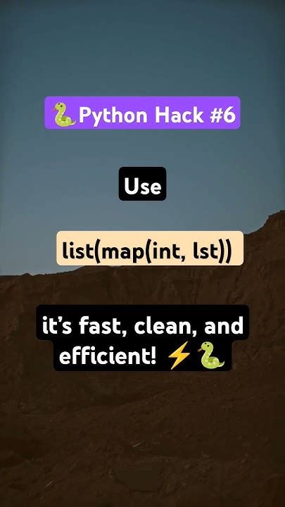 Convert A List Of Strings To Integers In One Step🤯 Python
