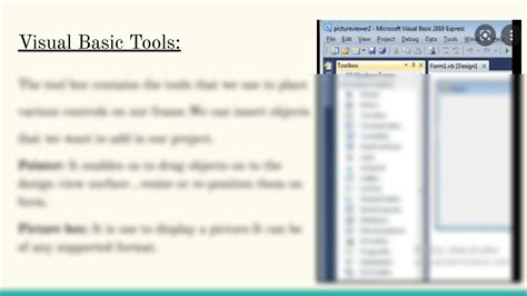 Solution Visual Basic Tools And Its Uses Studypool