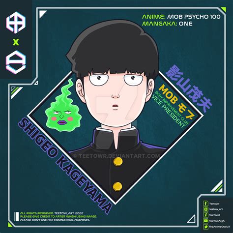 Mob Shigeo Kageyama By Teetowr On Deviantart