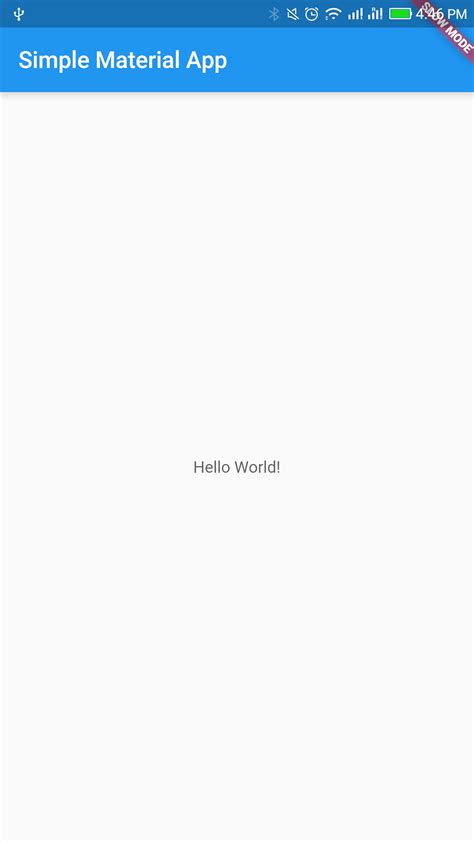 Simple Material App With Flutter Sample Code And Directory Of