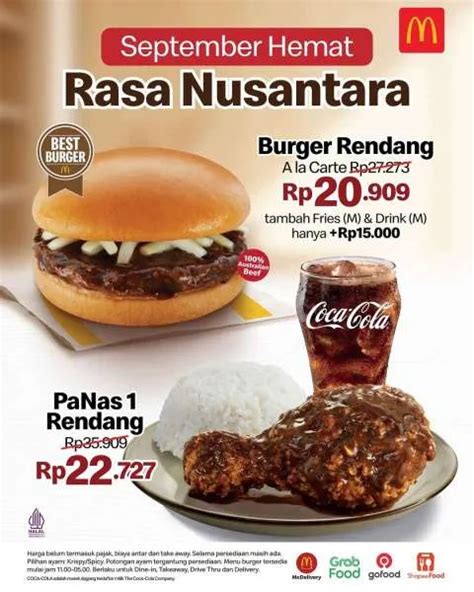 Daftar Promo Burger Favorit September 2025 Mcd Hingga Burger King Harga Spesial