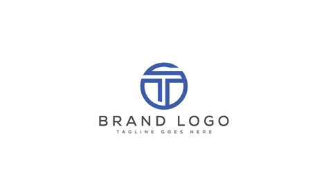 Circular Monogram Blue Letter T Logo Design With Letter 78974554 Vector