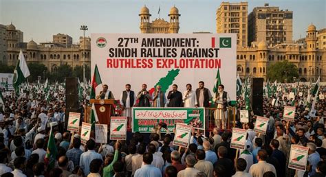 27th Amendment Sindh Rallies Against Ruthless Exploitation