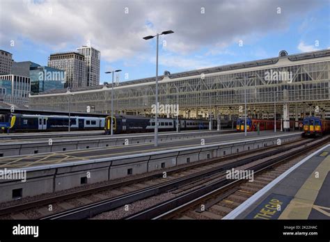 South Western Railway Siemens Desiro Class 444 Trains Waiting To Depart