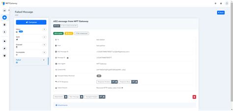 MFT Gateway Sending An AS2 Message