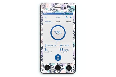 Shop Butterfly Sticker Omnipod Dash Pdm Today Protect Your Cgm