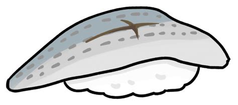 コハダのお寿司のイラスト Onwaイラスト