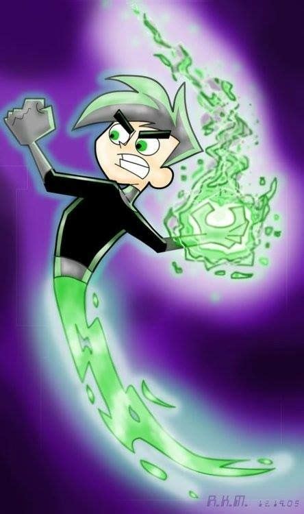 A Cartoon Character Is Flying Through The Air With His Arms In The Air And Glowing Green