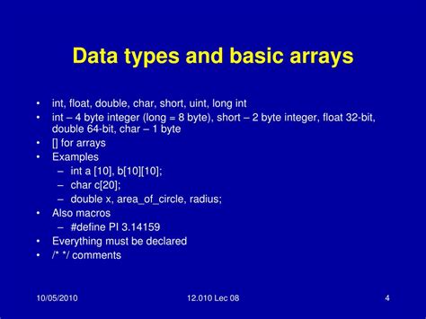 PPT 12 010 Computational Methods Of Scientific Programming Lecture 8