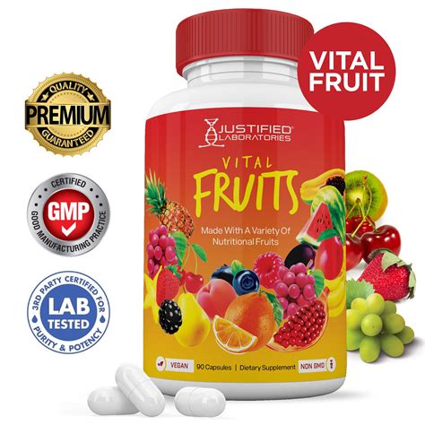 Vital Fruits Nutritional Supplement Justified Laboratories