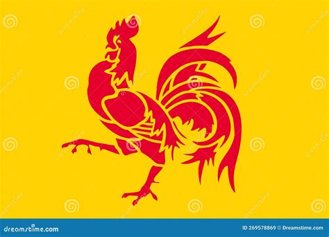 Wallonia Flag Stock Illustration Illustration Of Flag 269578869