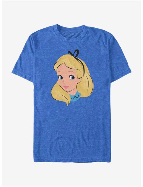 Disney Alice In Wonderland Big Face T Shirt Blue Hot Topic