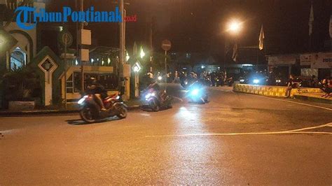 Aksi Balap Liar Kembali Terjadi Di Kota Singkawang Tribunpontianak Co Id