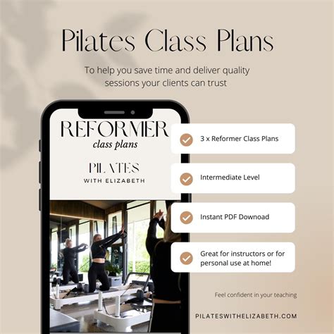 Reformer Pilates Class Plans Set Of 3 Intermediate Plans With Props