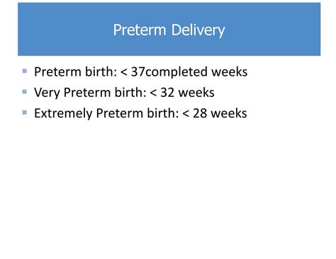 Ppt Preterm Labor And Delivery Powerpoint Presentation Free Download