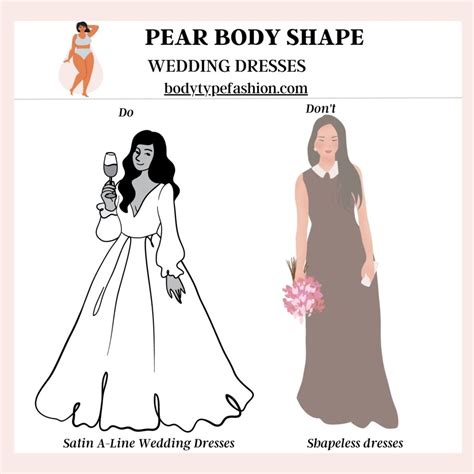 Wedding Dress Style Guide For Pear Body Shape Fashion For Your Body Type