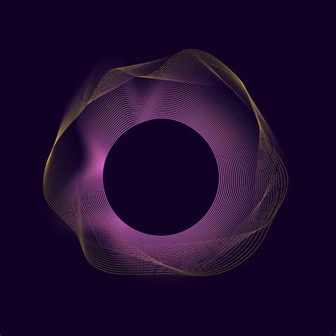 Premium Vector Sound Futuristic Radial Wave On Dark Background Flow Of Wavy Lines Music Noise