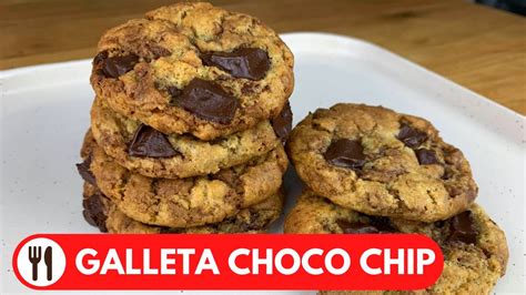 GALLETAS CON CHISPAS DE CHOCOLATE RECETA FACIL YouTube