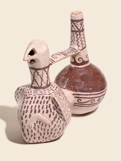Huaco Silbador Peruvian Whistling Vessel Sican Eagle Mmwv033
