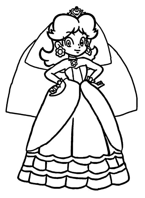 Coloriage Princesse Daisy à Imprimer Sur Coloriageenfantcom