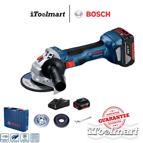 Bosch เครื่องเจียรไร้สาย Gws 180 Li ขนาด 4 นิ้ว มีเซ็ตให้เลือก Shopee