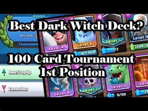 Clash Royale New META Dark Witch Deck 1st Position In Competitive