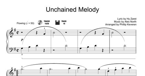 Unchained Melody Educational Piano Print Sheet Music Now