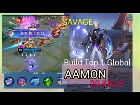 Aamon SAVAGE With Insane Critical Damage Build Top 1 Global Aamon