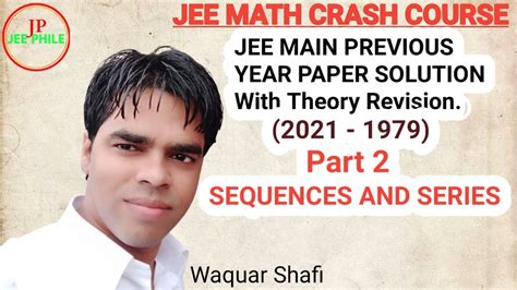JEE Main Previous Year Question Paper With Solution Math Short Tricks Sequence And Series