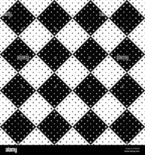 Seamless Geometrical Star Pattern Background Abstract Monochrome